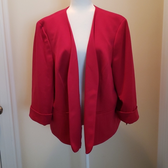 Kasper | Jackets & Coats | Kasper Plus Size Womens Hot Pink Blazer ...